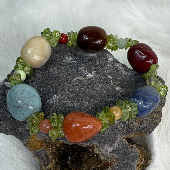 Jewelry | Chunky Stone Stretch Bracelet | Poshmark